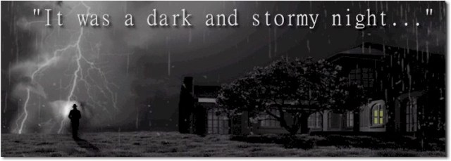It was a dark and stormy night | Travel Between The Pages