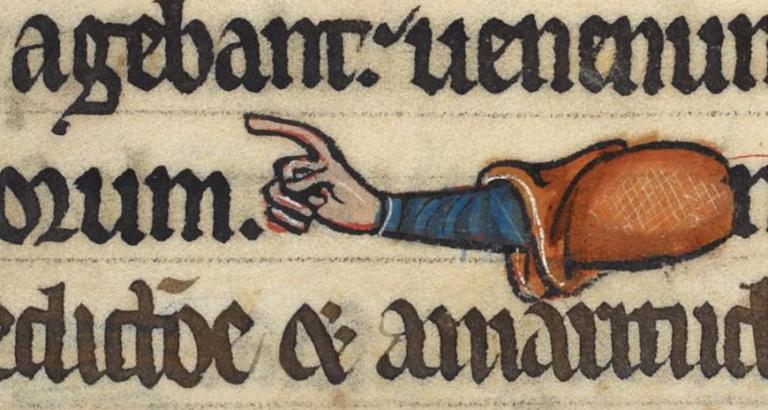 Whence the Manicule | Travel Between The Pages